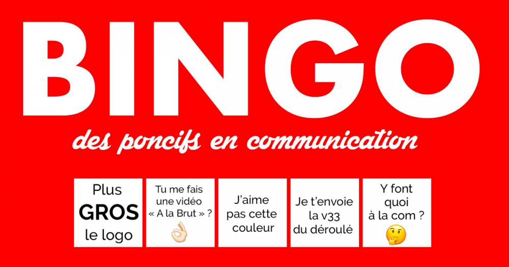 Le Bingo de la Communication 2018 - We Are COM, club des communicants